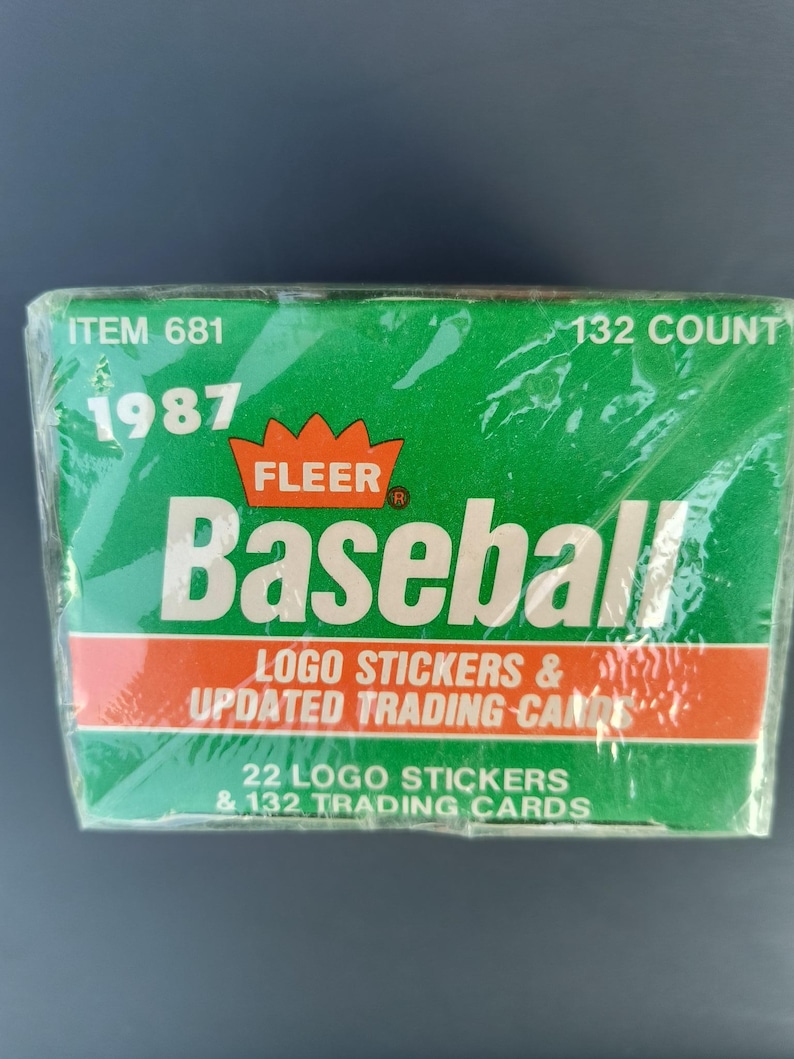 1987 Fleer Baseball Logo Sticker & Updated Trading Card - Etsy