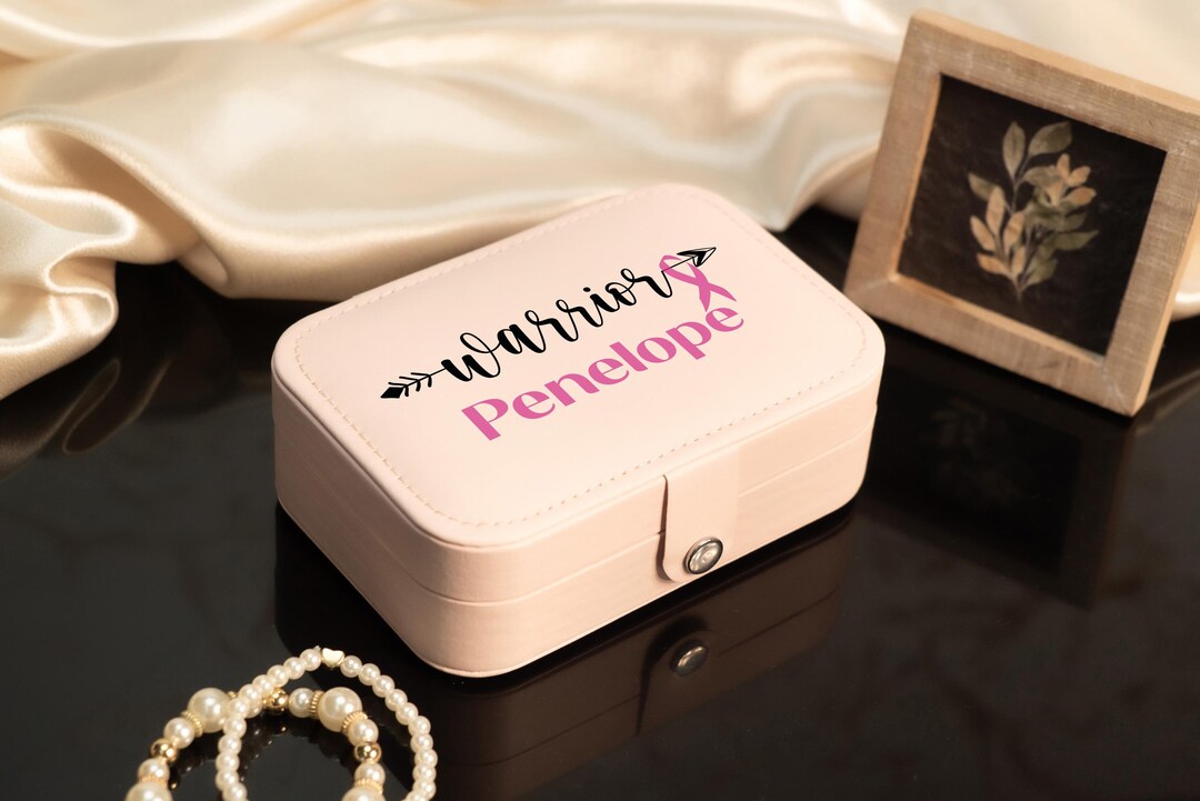 Breast Cancer Ribbon Jewelry Box, Breast Cancer Warrior Gift Box ...