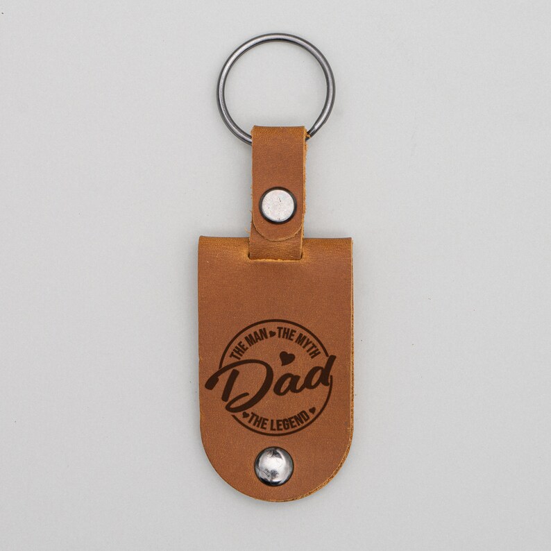 Leather Photo Keychain Personalized Keychain Photo Engraved - Etsy