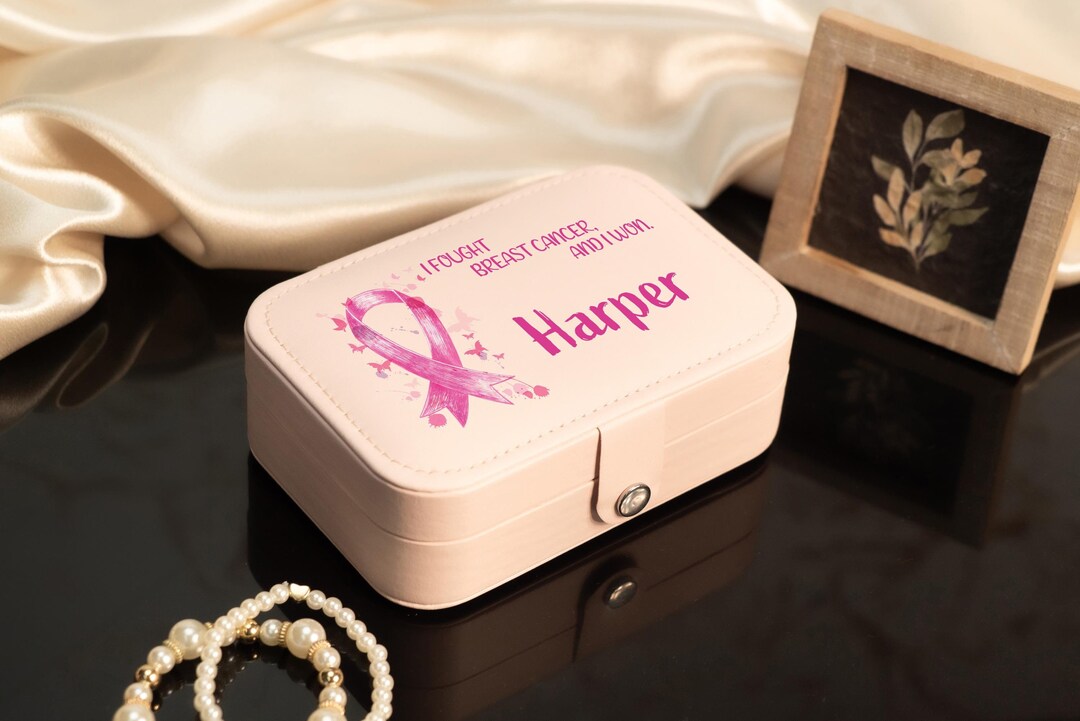 Personalized Breast Cancer Gift Box, Cancer Fighter Gifts for Women ...