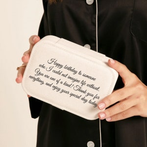 Custom Text Jewelry Boxes, Personalized Message Jewelry Storage ...