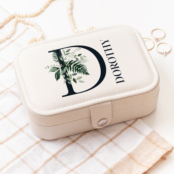 White Initial Jewelry Box - Etsy