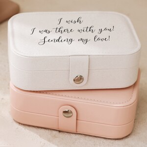 Custom Text Jewelry Boxes, Personalized Message Jewelry Storage ...