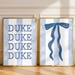 Duke Blue Devils Wall Art: Watercolor Style, College Dorm Decor ...
