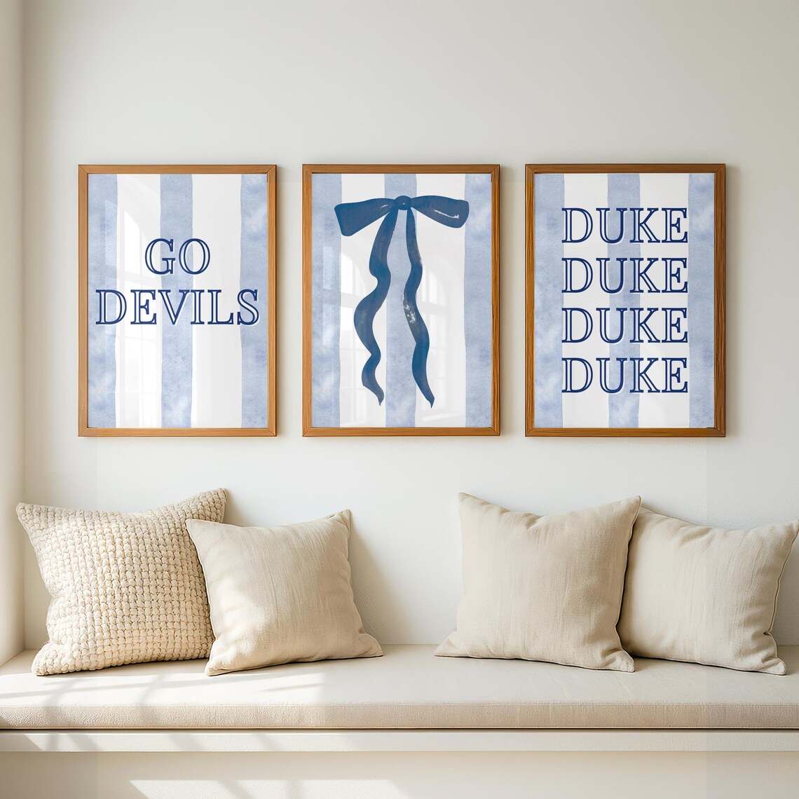 Duke Blue Devils Wall Art: Watercolor Style, College Dorm Decor ...