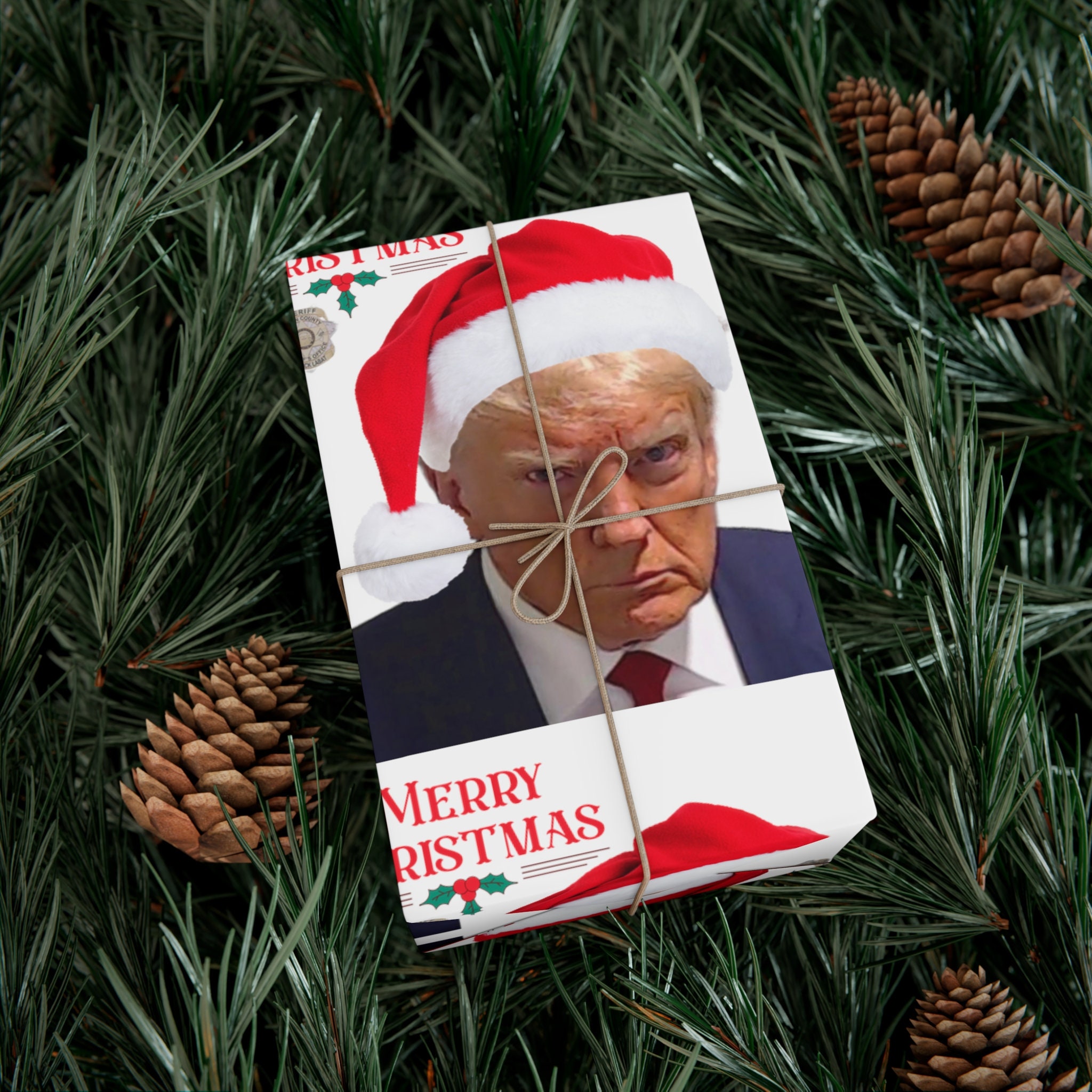 Trump Mugshot Gift Wrap Paper sold by Tara Distressed | SKU 94172251 ...