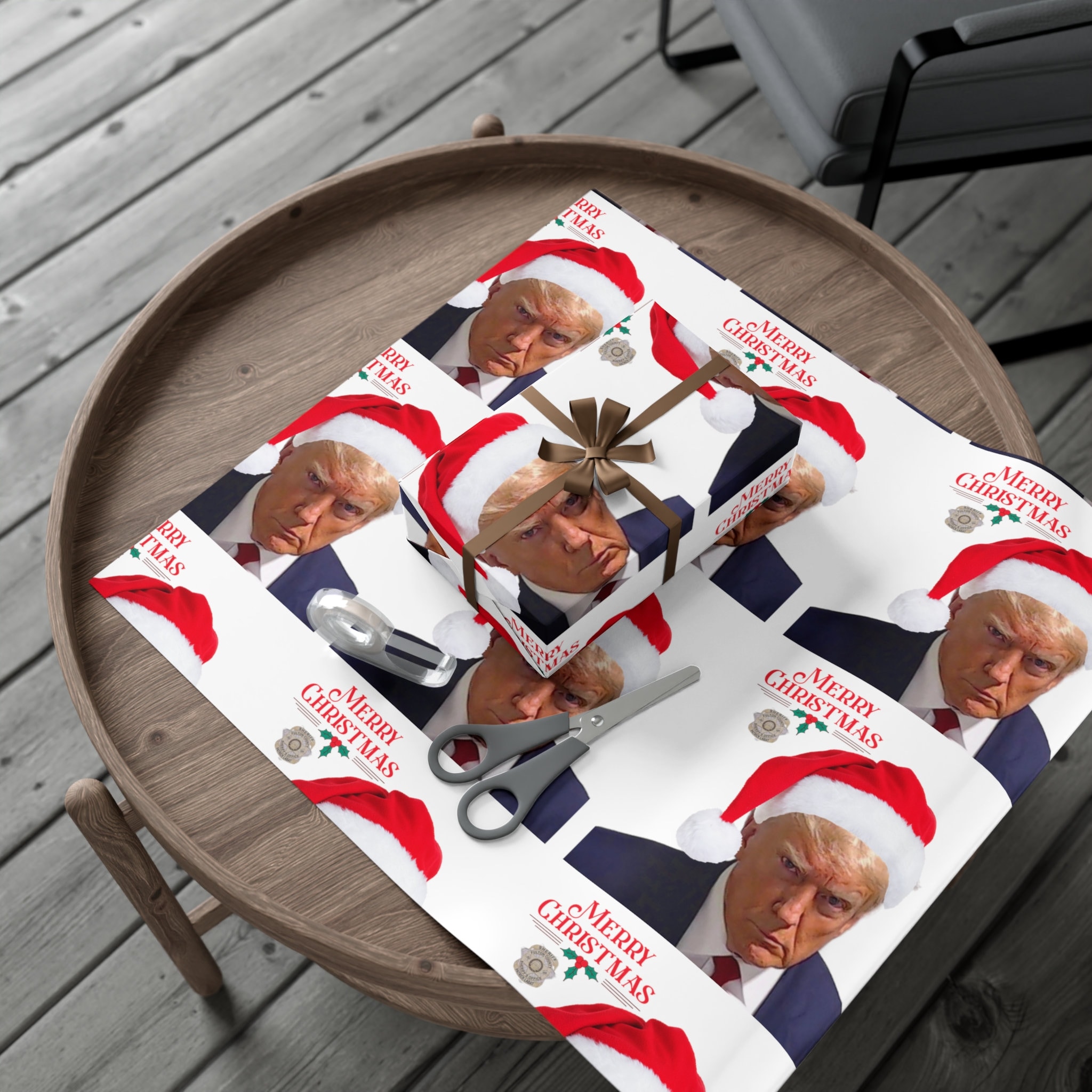 Trump Mugshot Gift Wrap Paper sold by Tara Distressed | SKU 94172251 ...