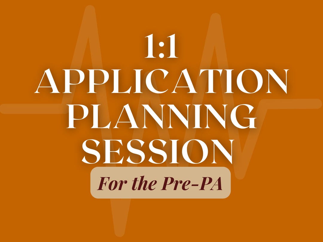 One on One CASPA Application Planning Session for the Pre-pa Student ...