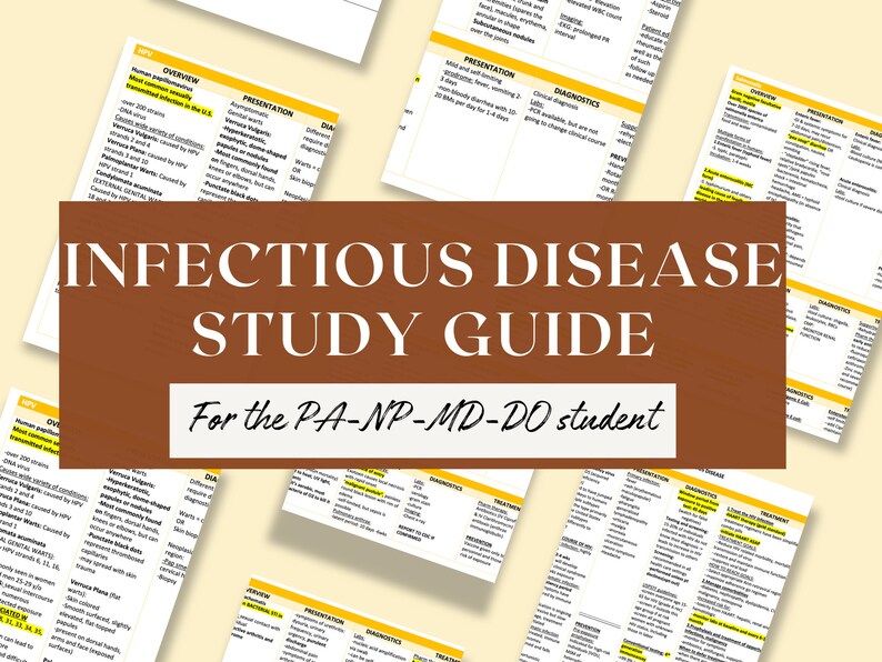 Infectious Disease Study Guide / Physician Assistant / Nurse ...