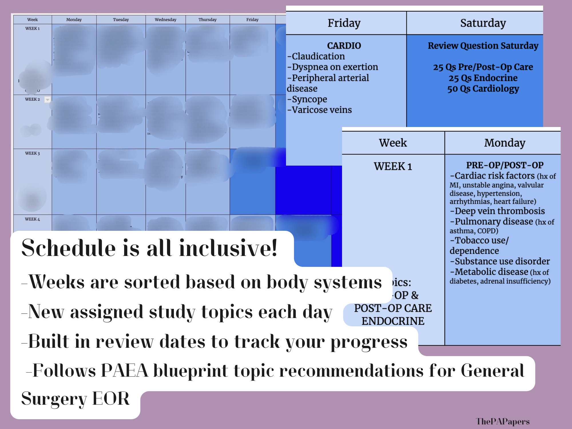 4 Week General Surgery EOR Study Plan / EOR Study Plan for PA Students ...