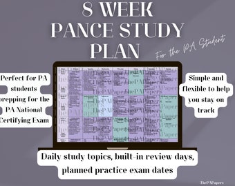 4 Week PANCE Study Plan for the PA Student / PANCE Study Plan for ...