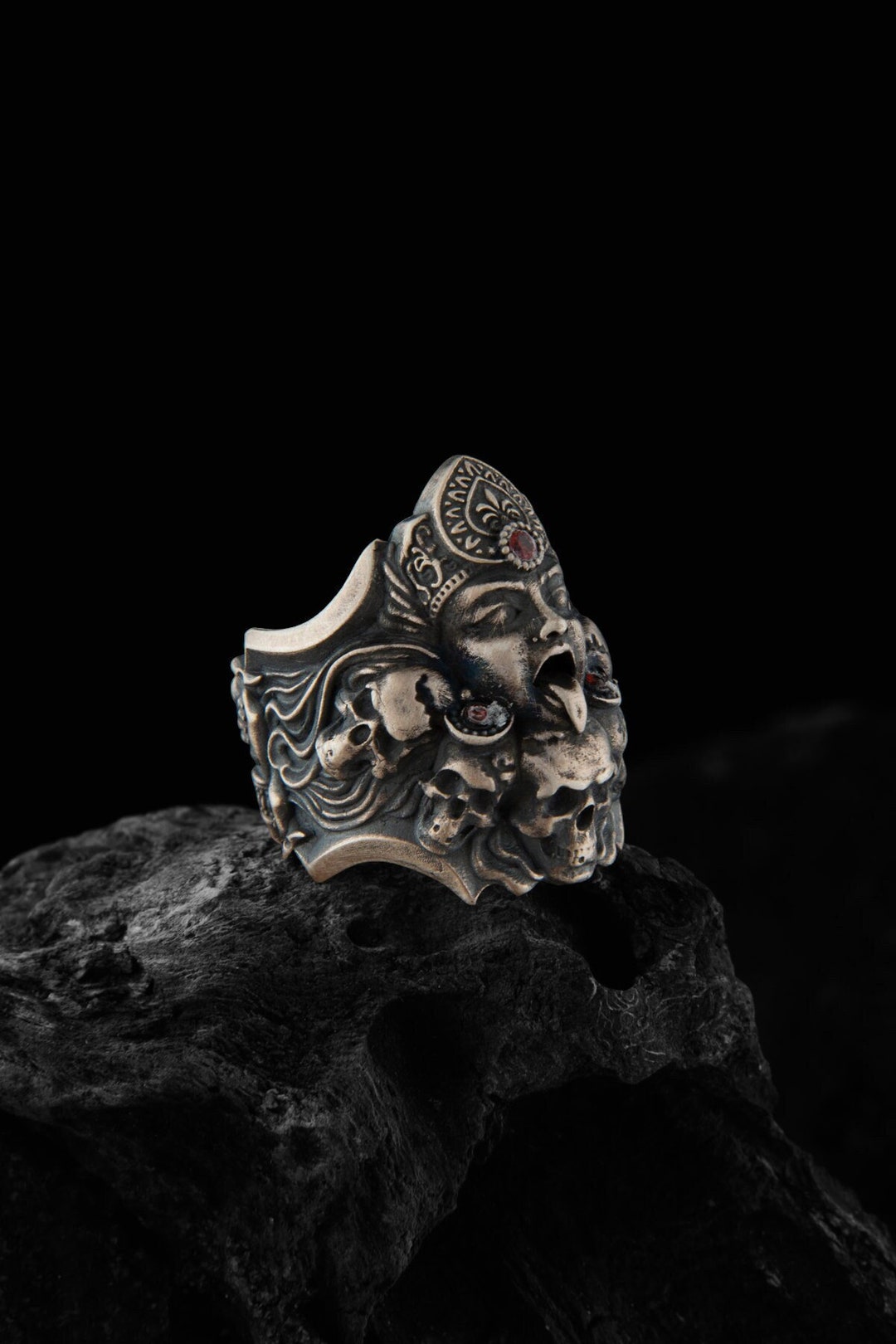 Handmade Greek Mythology Ring, Antique Greek Olympus Gods Statue Ruins ...