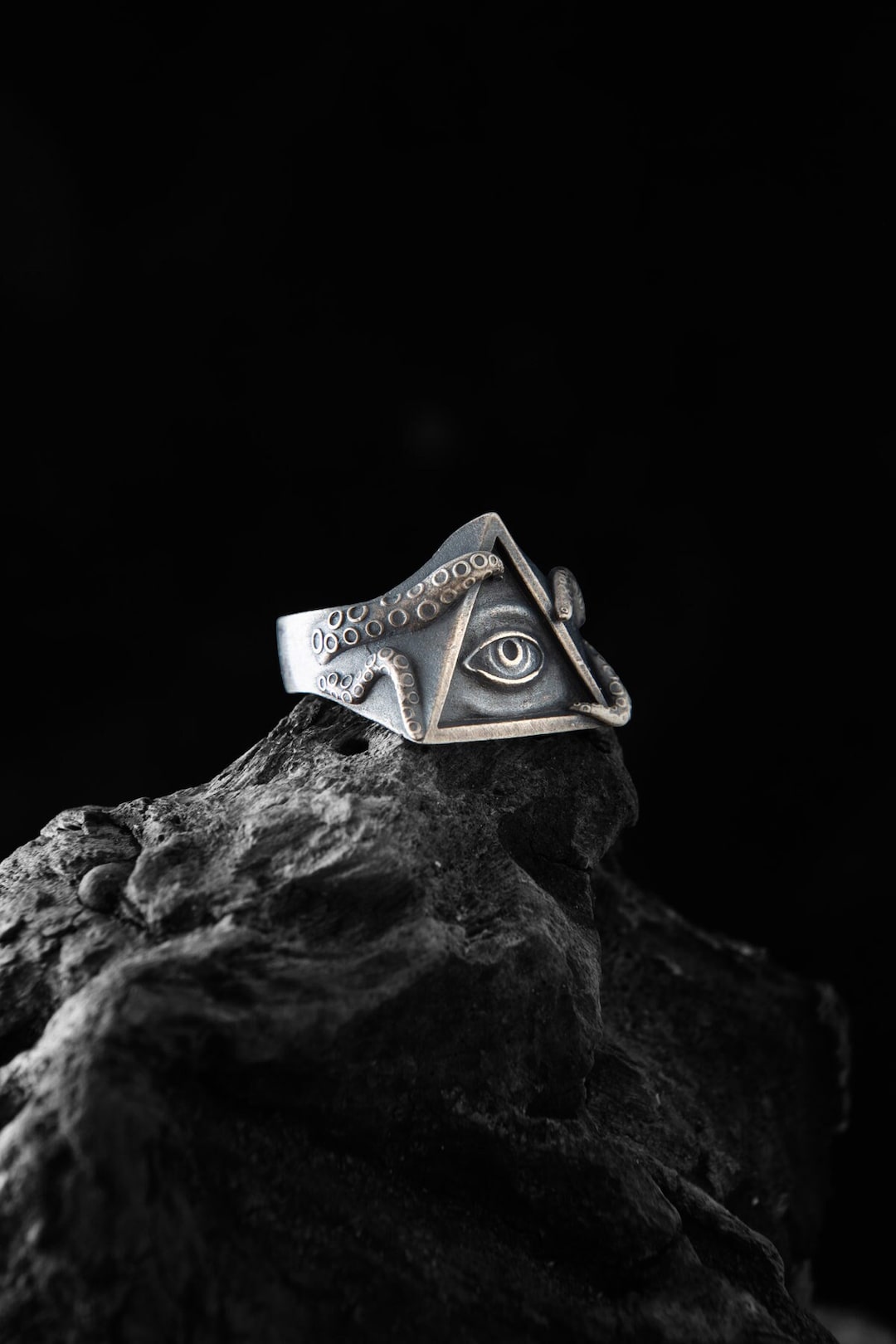 Masonic Eye of Horus Ring, All Seeing Eye Ring, Eye of God Ring, Eye of ...