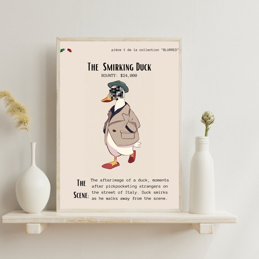 The Smirking Duck - "blurred" Collection, - Etsy