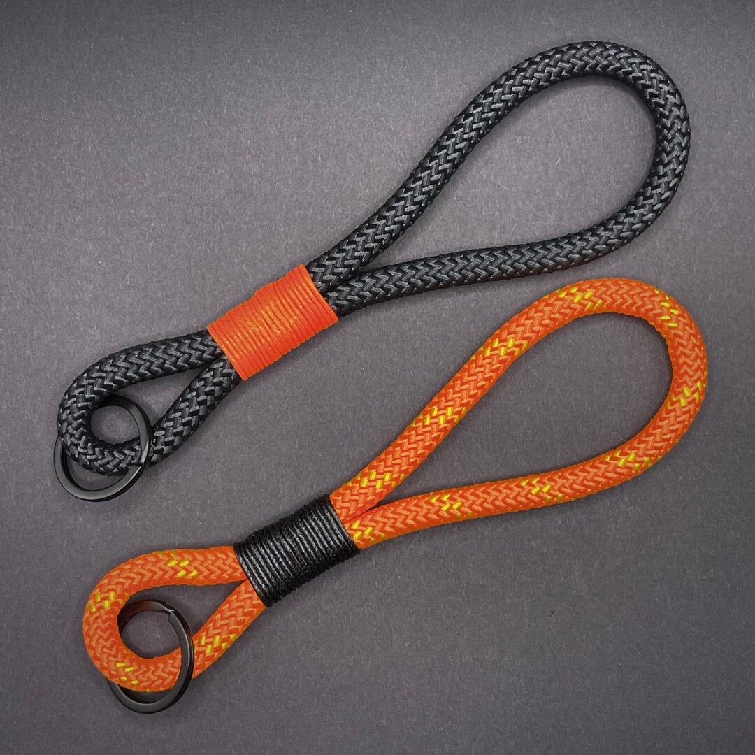 Custom 10mm Climbing Rope Keychain With Waxed Cotton Wrap | EDC ...