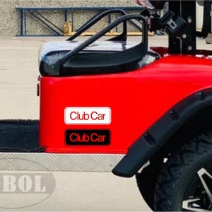X2 Club Car Golf Cart Decals, Golf Club Car Stickers, Custom Club Car ...