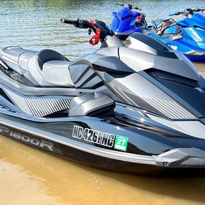 Boat Registration Numbers Hull Decals (one Set) PWC Jet Ski Vessel ID ...