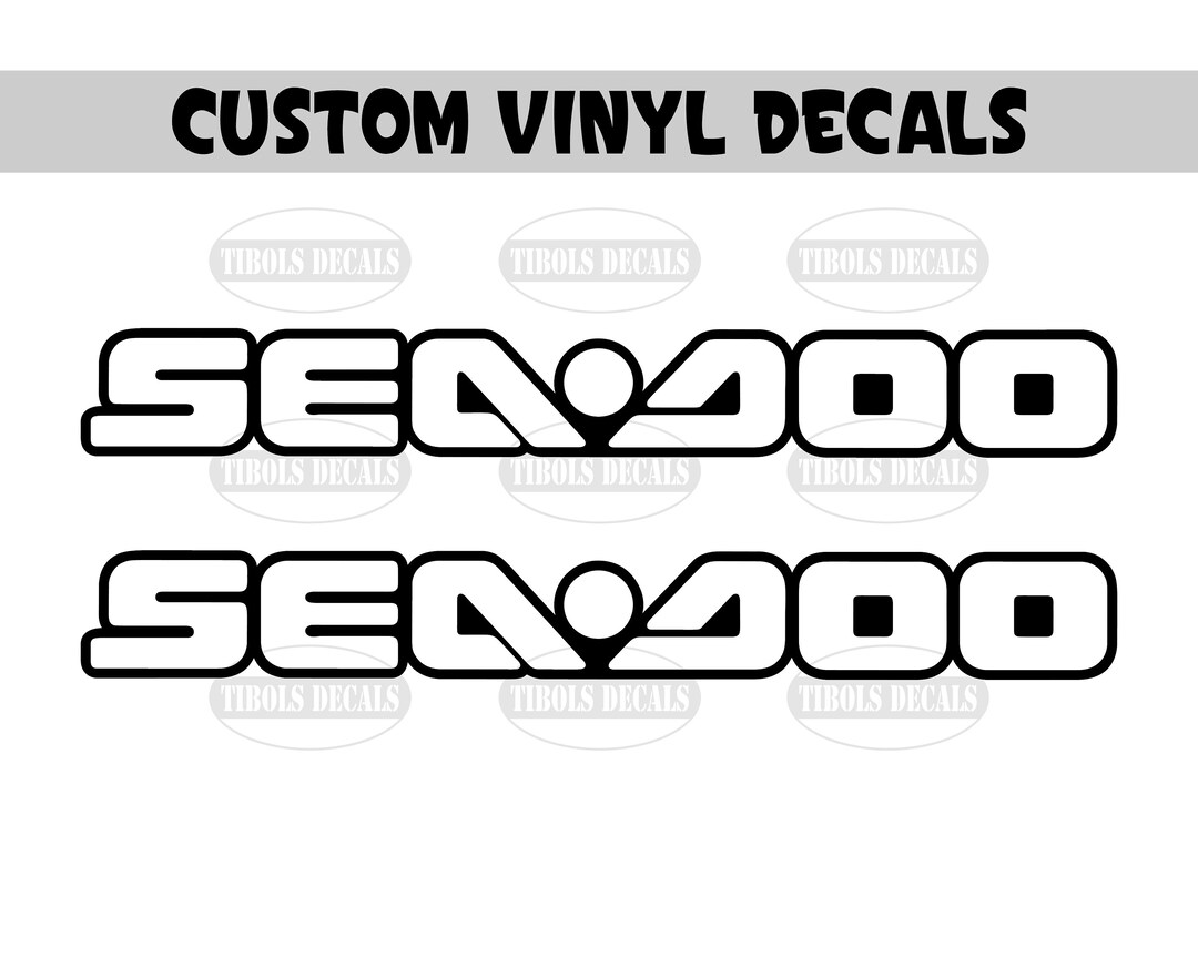 Seadoo Decals Outline Seadoo Stickers 1 Set Boat PWC Jetski - Etsy