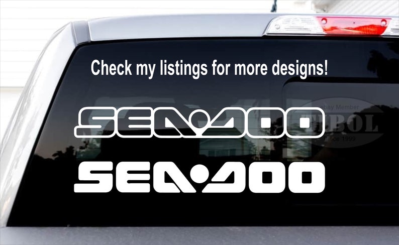 Seadoo Decals Outline Seadoo Stickers (1 Set) Boat PWC Jetski ...
