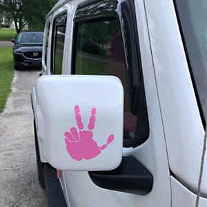 Two 2 Finger Wave Decals for Jeep Mirror Sticker (1 Set) Two Finger ...