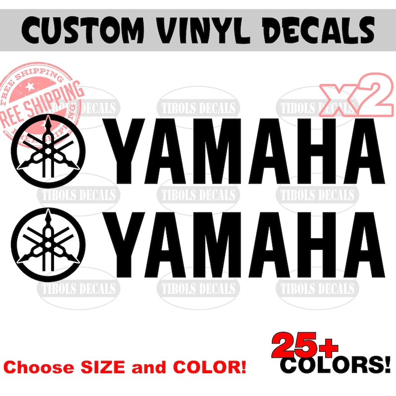 Yamaha Logo Decals - Etsy