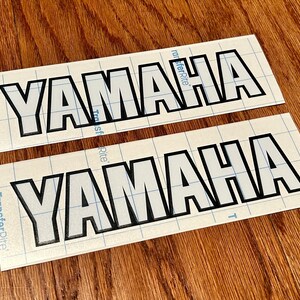 X2 Yamaha Decals Outline Yamaha Stickers Helmet Bike Jetski Boat ATV ...