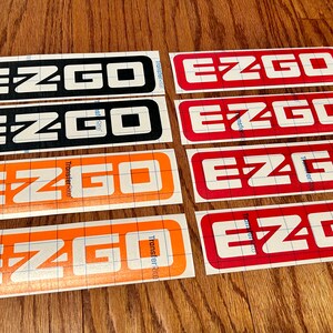 X2 EZGO Golf Cart Decals EZGO Stickers Custom Golf Cart Decal Cart Life ...