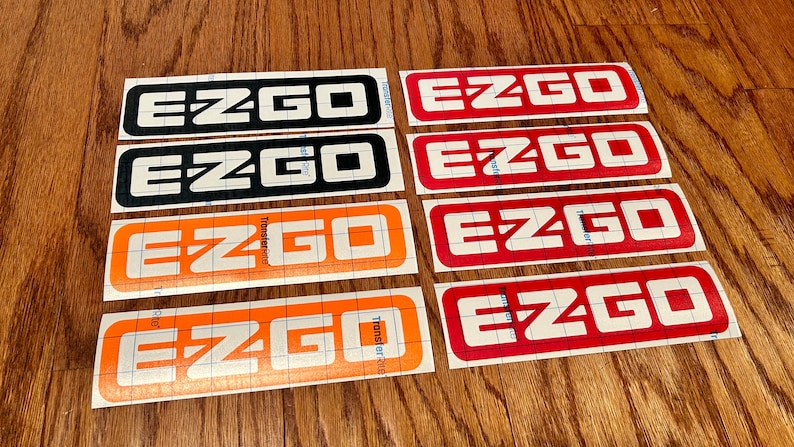 X2 EZGO Golf Cart Decals EZGO Stickers Custom Golf Cart Decal - Etsy