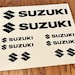X2 Suzuki Decals Suzuki Stickers Suzuki Motorcycle Helmet Suzuki Bike ...