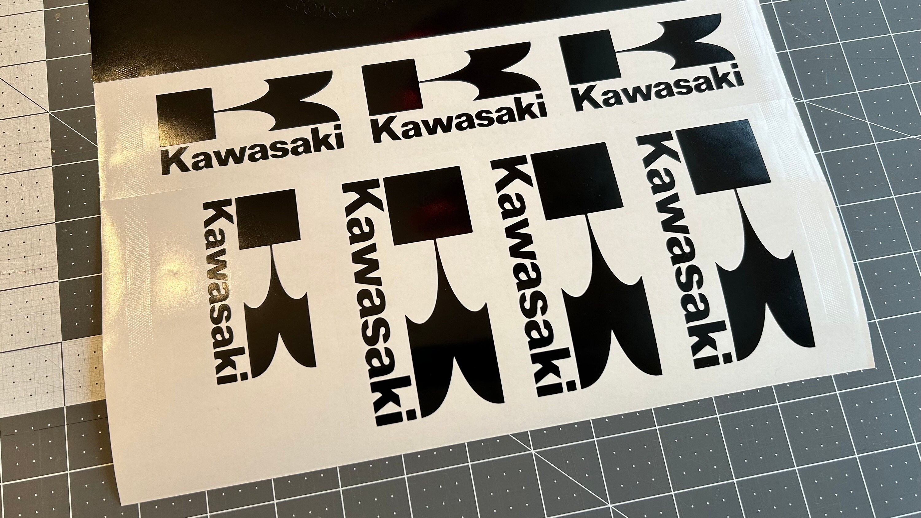 X2 Kawasaki With Logo Decal Helmet Kawasaki Stickers Dirt Bike - Etsy