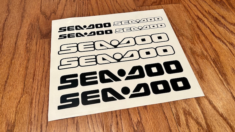 Seadoo Decals Outline Seadoo Stickers (1 Set) Boat PWC Jetski ...