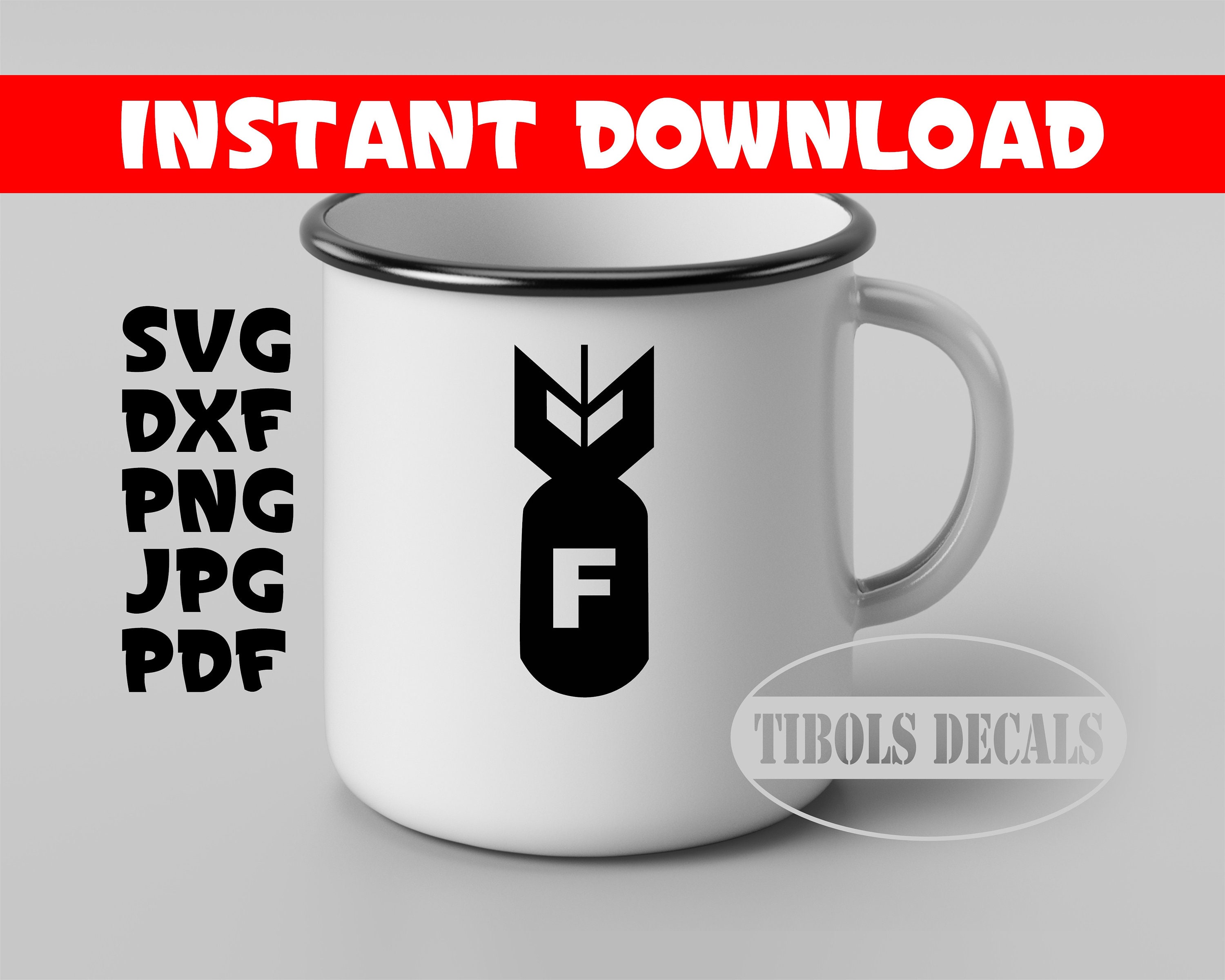 F Bomb SVG Dropping F Bombs SVG Vector Cut File for Cricut - Etsy