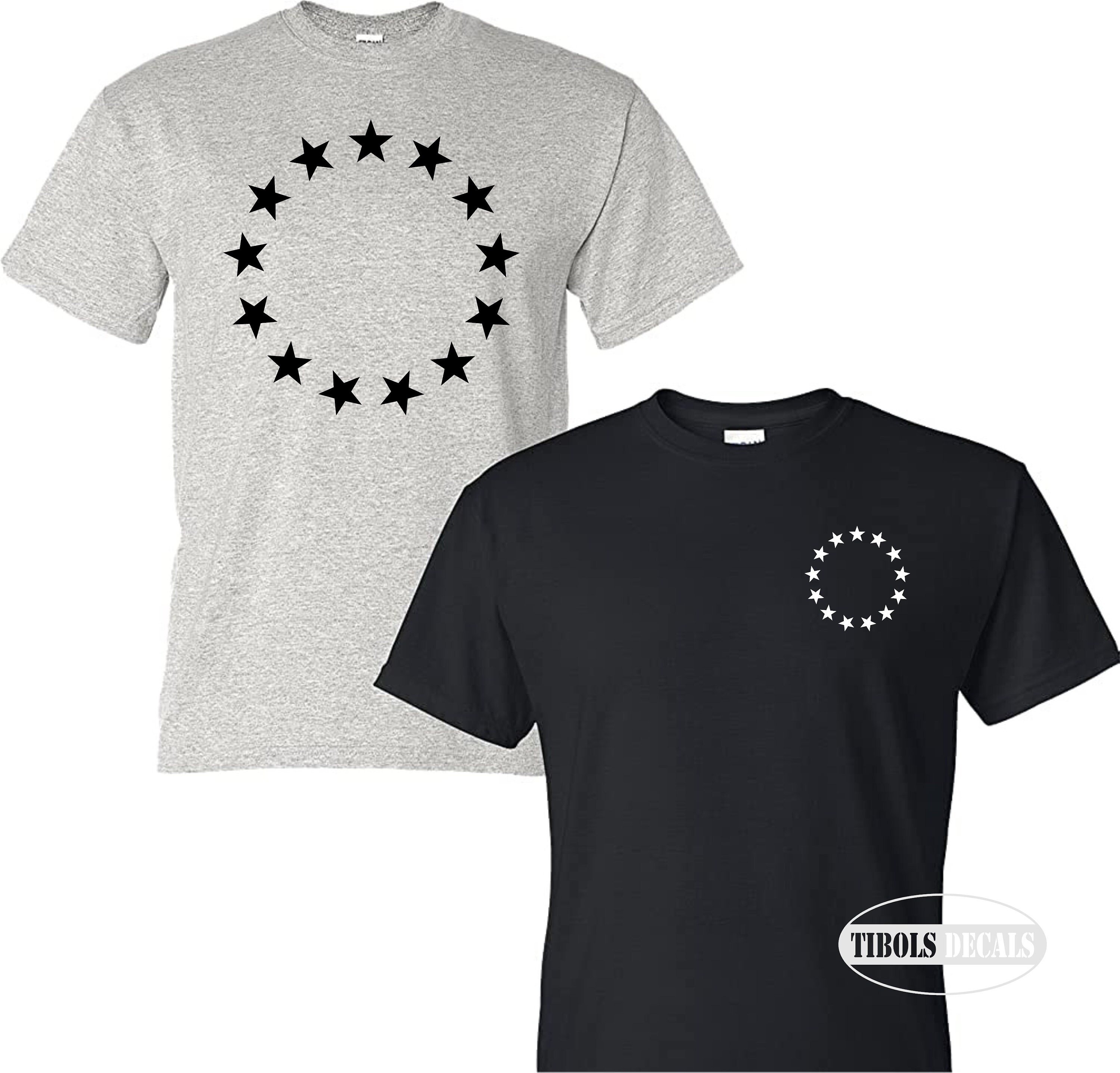 Thirteen Stars in a Circle SVG Betsy Ross SVG 13 Stars 1776 Vector Cut ...