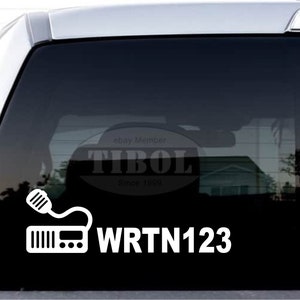 GMRS Ham Radio Base Station Call Sign Decal Amateur Radio Callsign ...