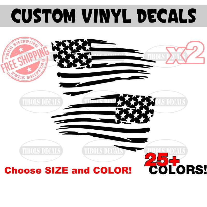 American Flag Decal - Etsy