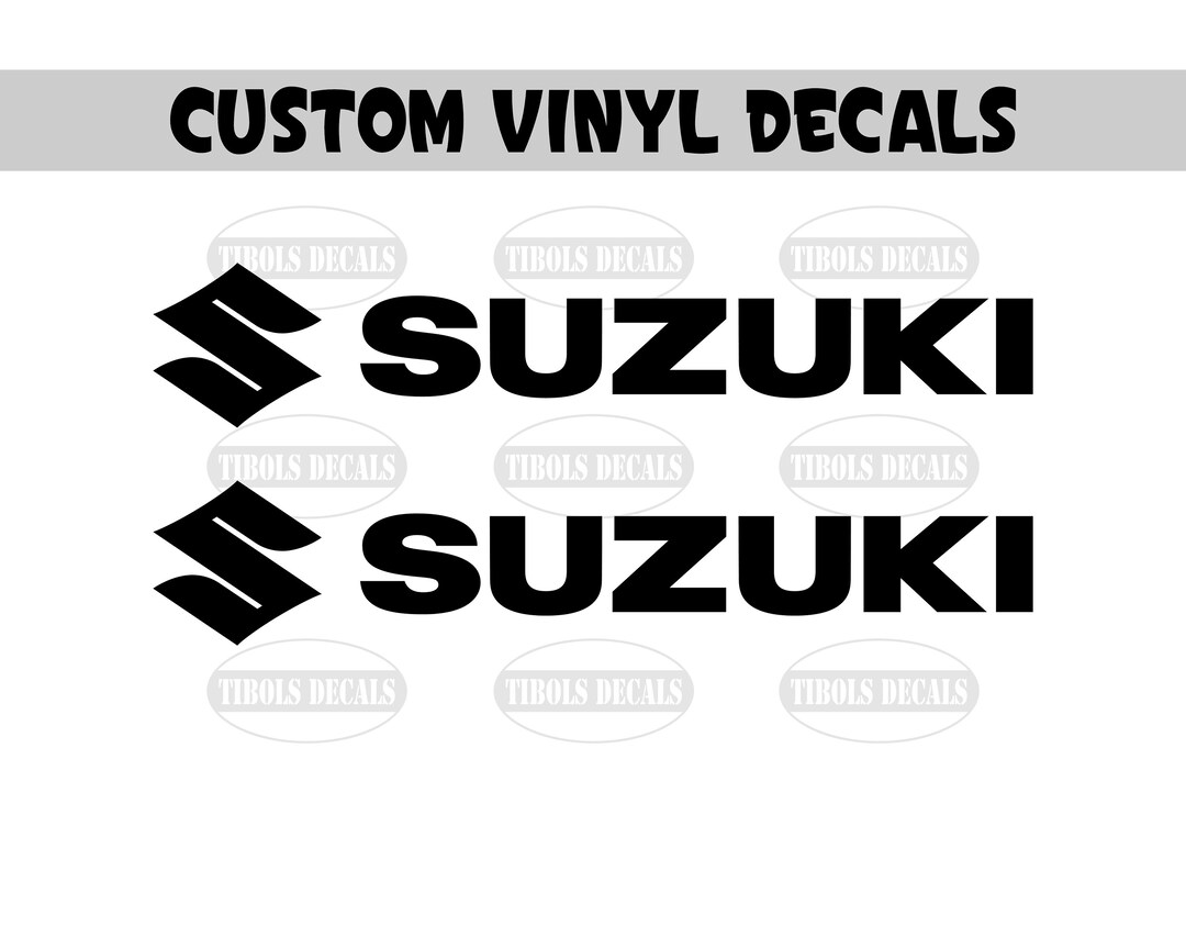 X2 Suzuki Decals Suzuki Stickers Suzuki Motorcycle Helmet Suzuki Bike ...