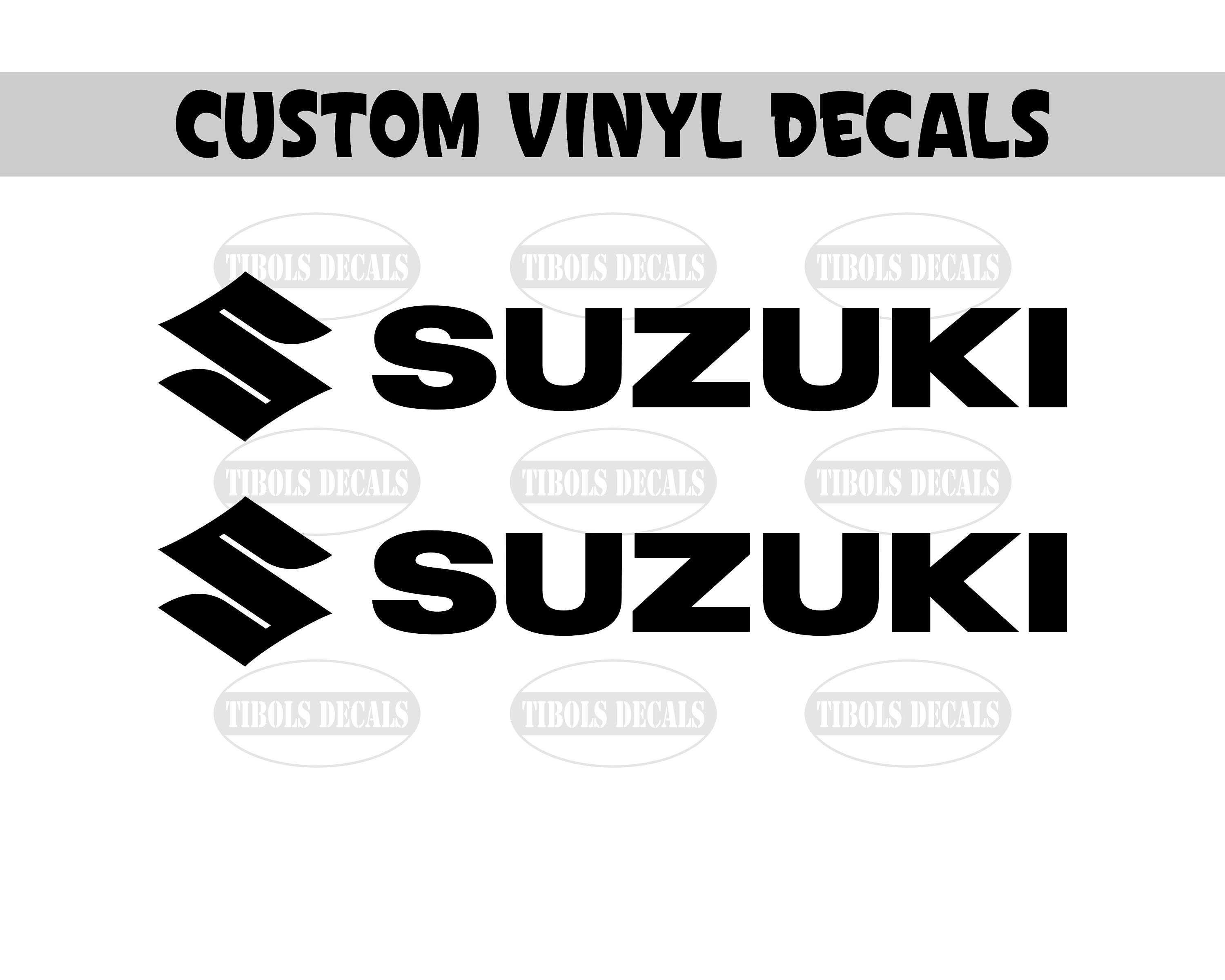 X2 Suzuki Decals Suzuki Stickers Suzuki Motorcycle Helmet Suzuki Bike ...