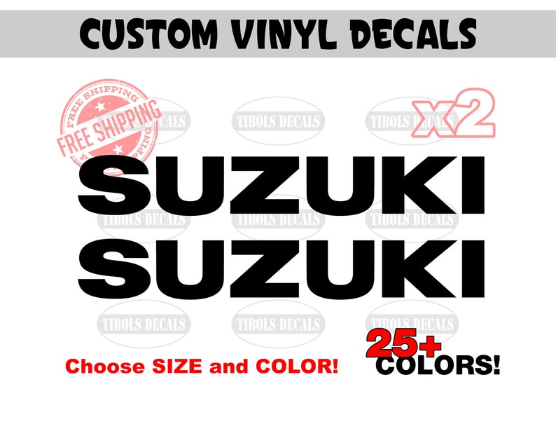 X2 Suzuki Decals Suzuki Stickers Suzuki Motorcycle Helmet Suzuki Bike ...