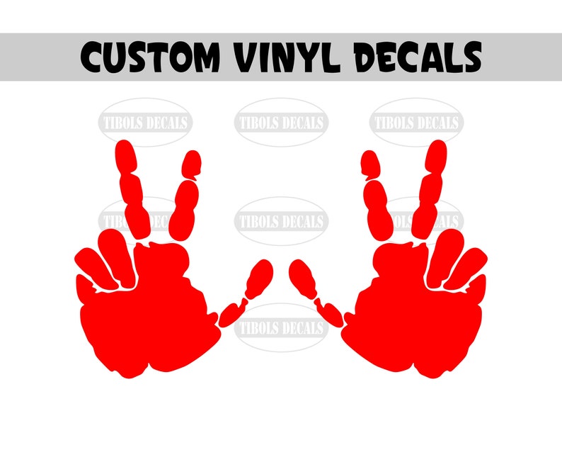 Two 2 Finger Wave Decals for Jeep Mirror Sticker 1 Set Two - Etsy