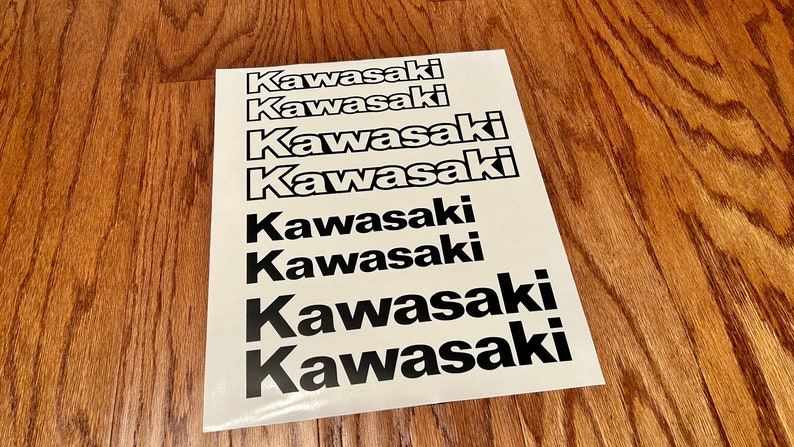 X2 Kawasaki Decals 1 Set Kawasaki Stickers Dirt Bike Helmet - Etsy