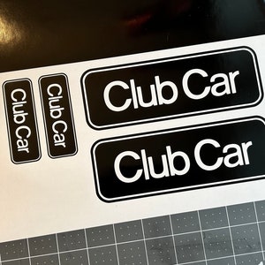 X2 Club Car Golf Cart Decals, Golf Club Car Stickers, Custom Club Car ...