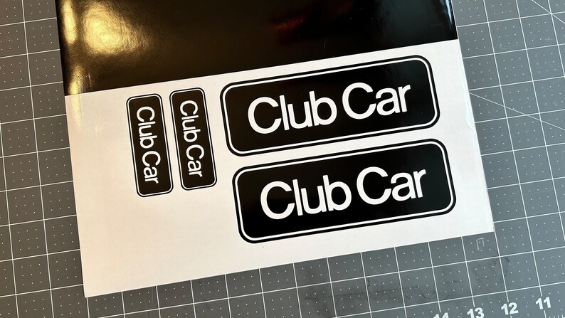 X2 Club Car Golf Cart Decals, Golf Club Car Stickers, Custom Club Car ...