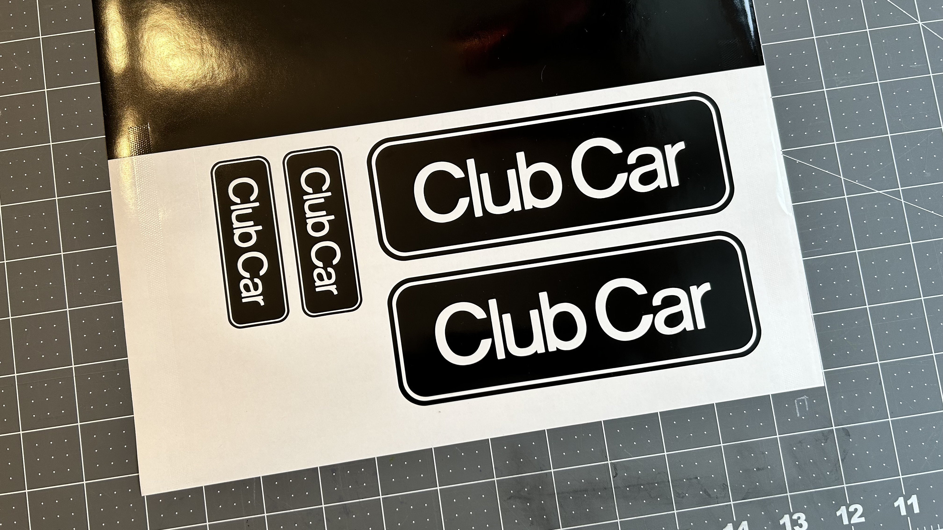 X2 Club Car Golf Cart Decals, Golf Club Car Stickers, Custom Club Car ...