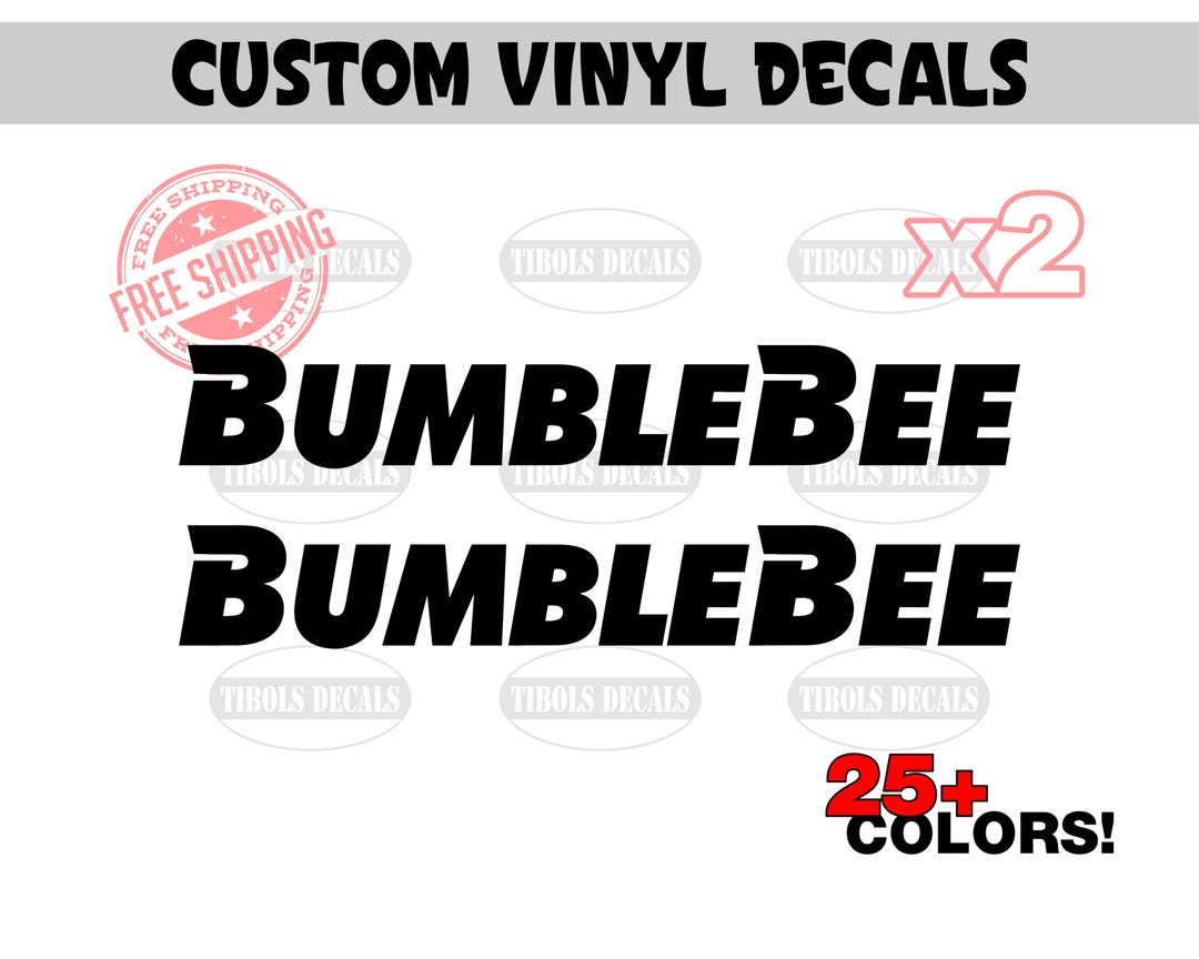2x Bumblebee Decals Camaro Bumble Bee Sticker (1 Pair) Transformers ...