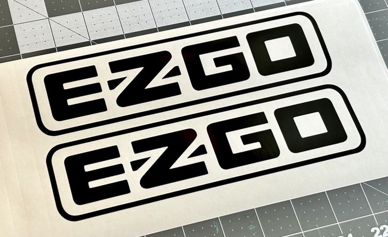 X2 EZGO Golf Cart Decals EZGO Stickers Pick Style and Color - Etsy