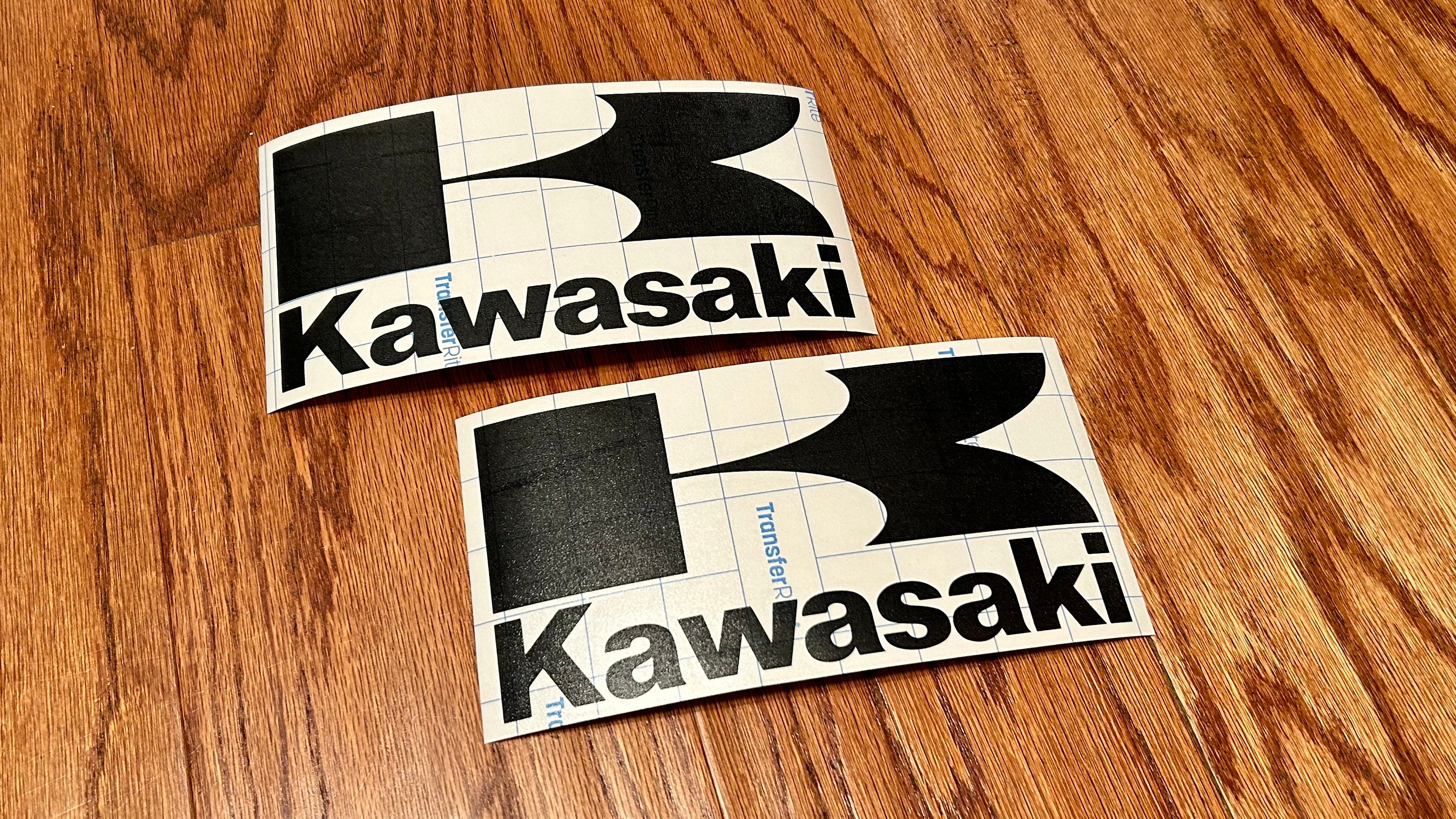 X2 Kawasaki With Logo Decal Helmet Kawasaki Stickers Dirt Bike ATV PWC ...