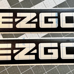 X2 EZGO Golf Cart Decals EZGO Stickers Custom Golf Cart Decal Cart Life ...