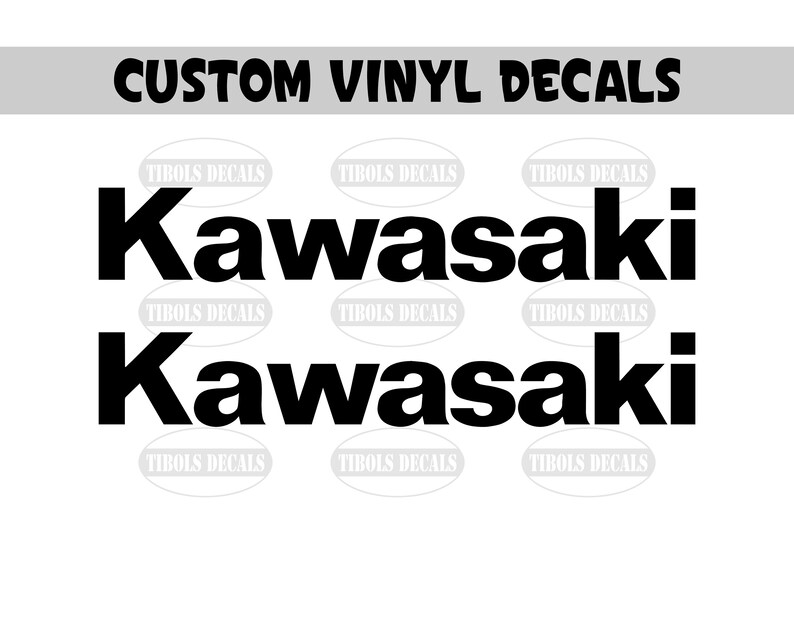 X2 Kawasaki Decals 1 Set Kawasaki Stickers Dirt Bike Helmet - Etsy
