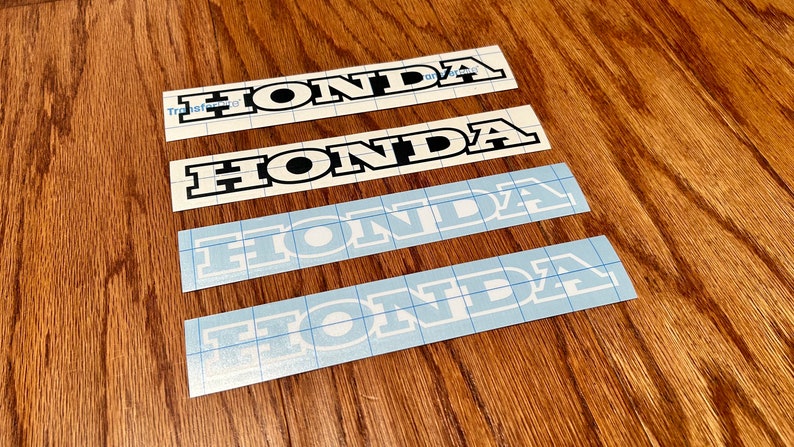 X2 Honda Decals Outline (1 Set) Honda Stickers Dirt Bike Honda Helmet ...