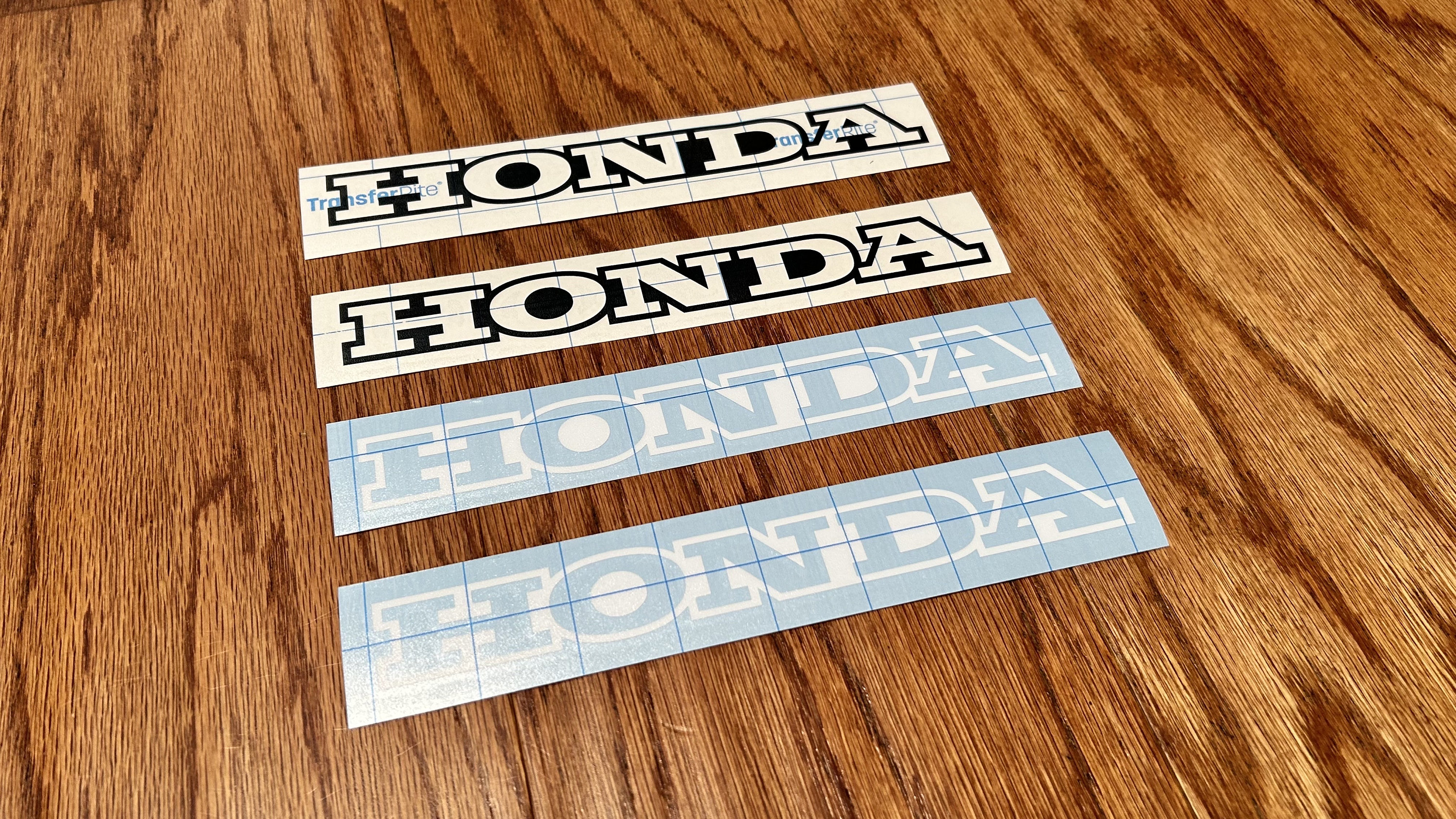 X2 Honda Decals Outline (1 Set) Honda Stickers Dirt Bike Honda Helmet ...
